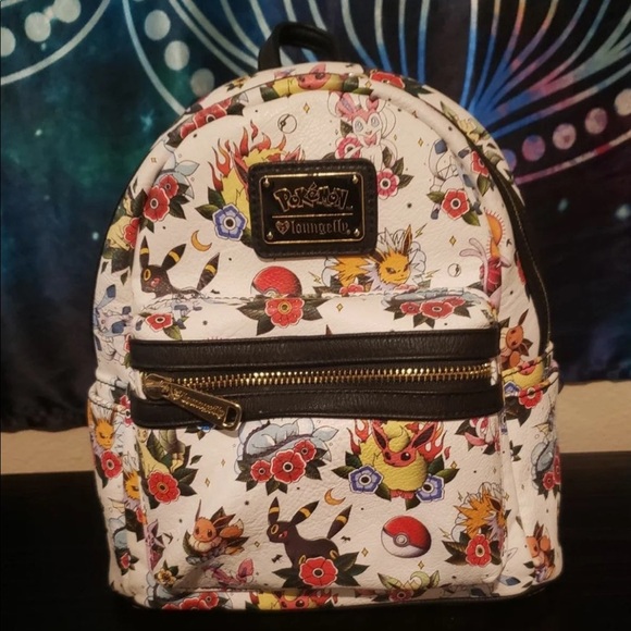 Loungefly | Bags | Loungefly Eeveelutions Flash Tattoo Mini Backpack ...